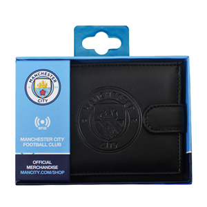 Manchester City RFID Embossed Leather Wallet