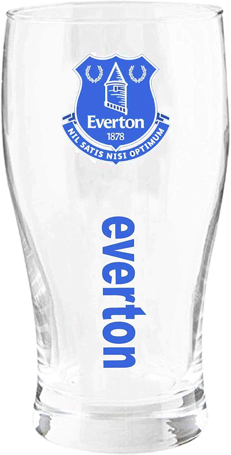 Everton Wordmark Crest Pint Glass