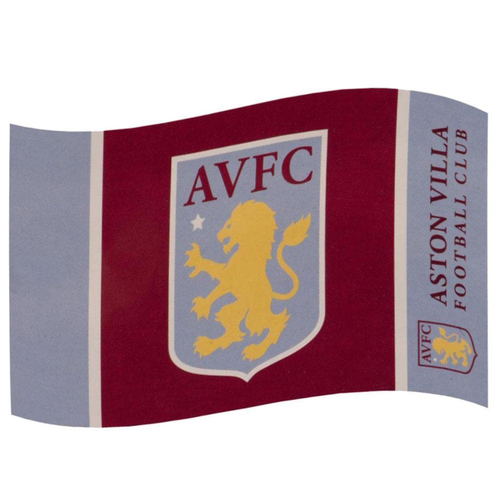 Aston Villa Wordmark Crest Flag