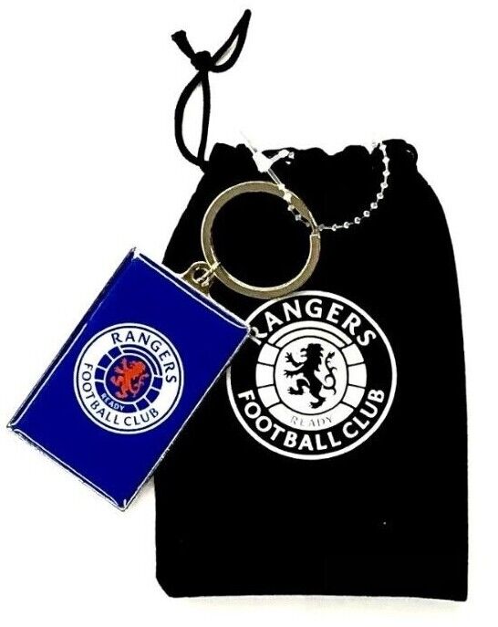 Rangers Crest Keyring In Velvet Gift Bag